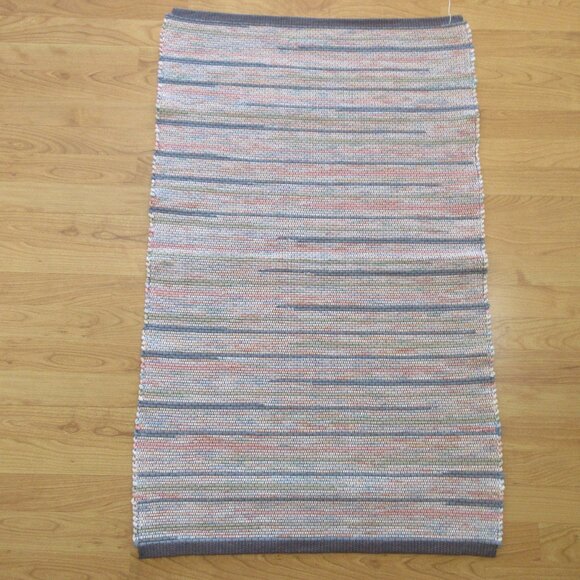 Handmade | Accents | New Handwoven Rag Rug Reversible Washable Blue ...